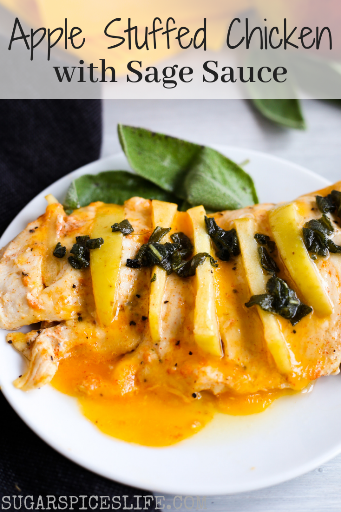 Apple Stuffed Chicken with Sage Sauce Recipe - Sugar Spices Life
