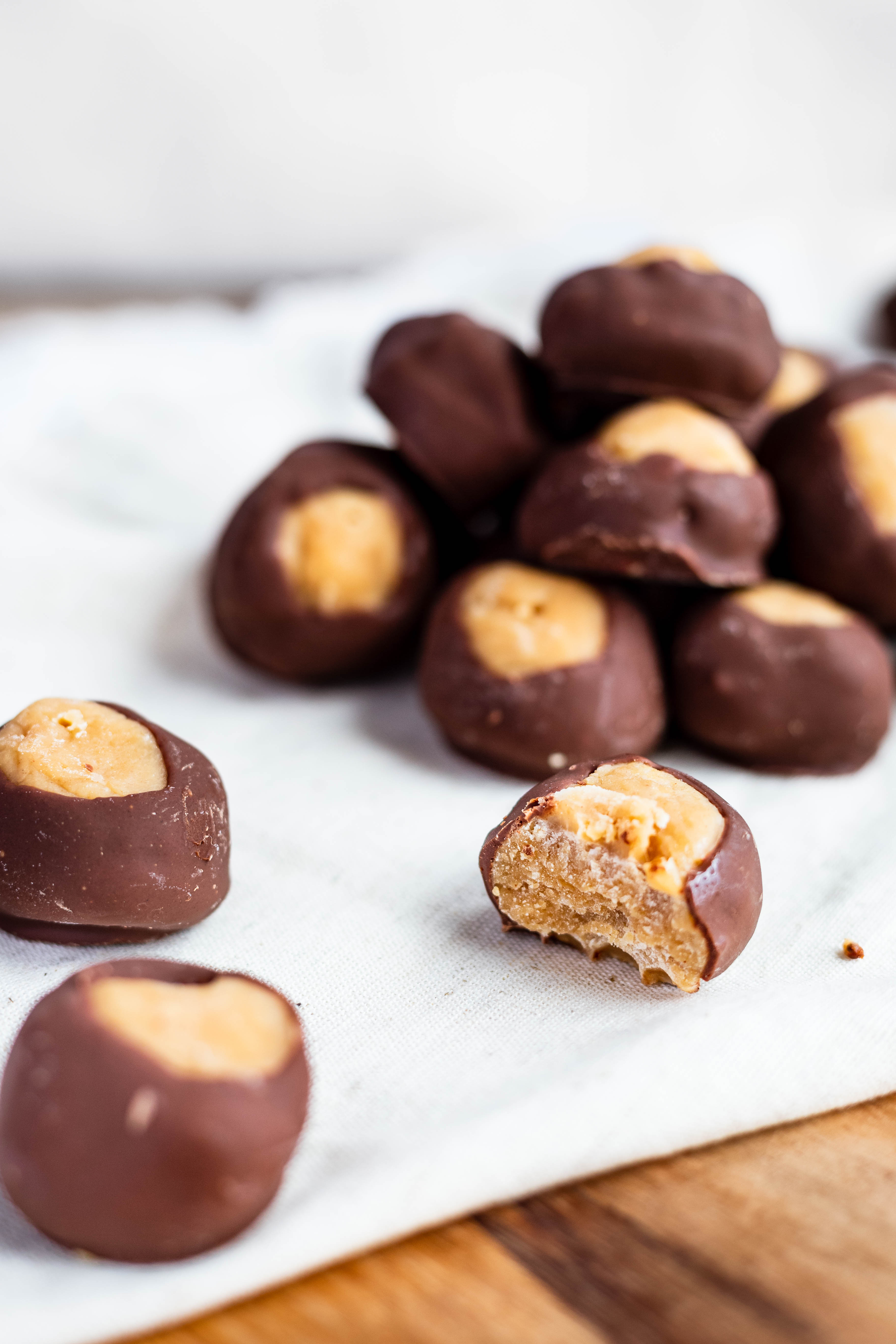 Buckeyes Peanut Butter Chocolate Candy Recipe Sugar Spices Life