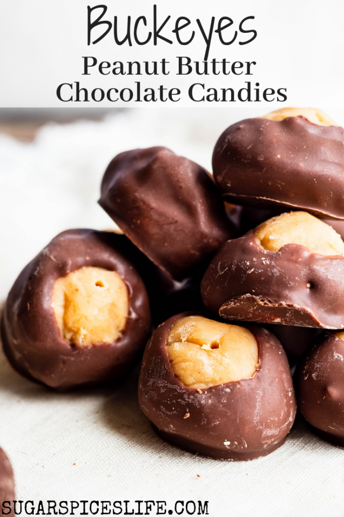 Buckeyes (Peanut Butter Chocolate Candy) Recipe - Sugar Spices Life