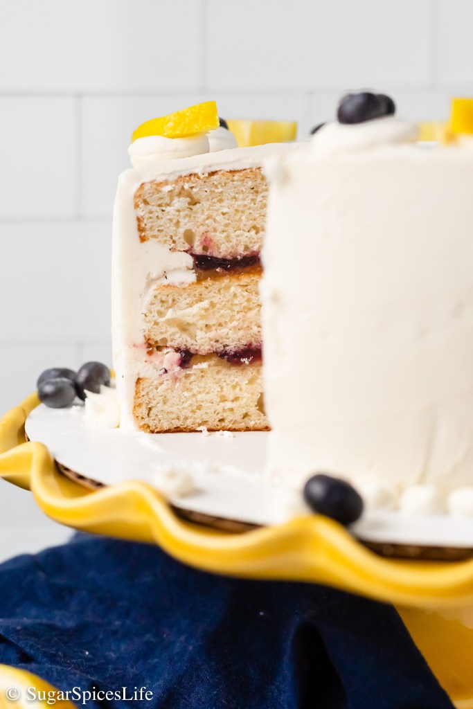 Blueberry Lemon Cake Recipe - Sugar Spices Life